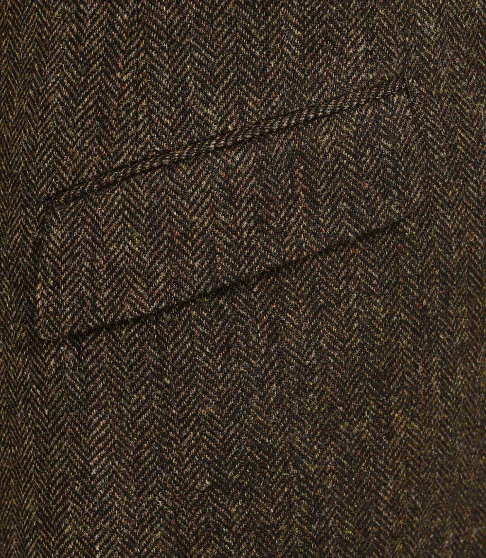 Brown Herringbone Jacket - Huntsman